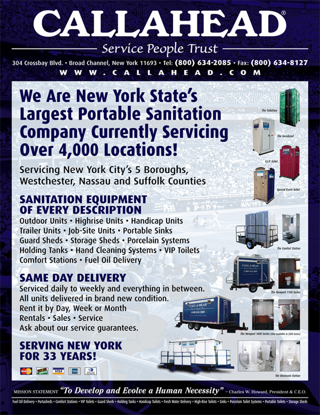 CALLAHEAD CORP AT METS PROGRAM | Best portable sanitation service ...