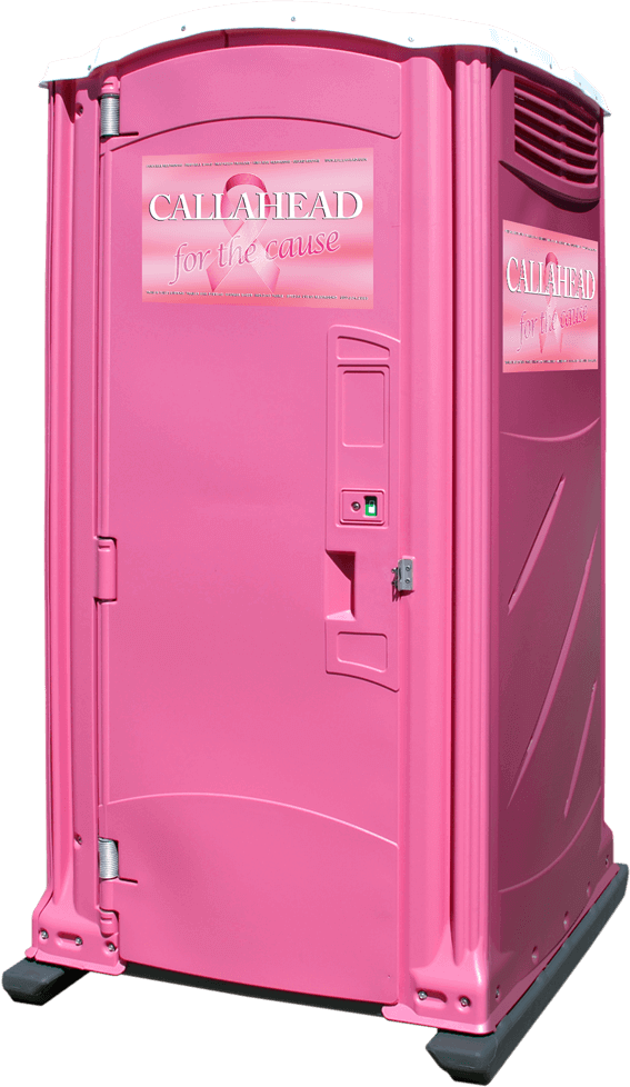 The Pink Ribbon Portable Restroom | Pink | by CALLAHEAD 1.800.634.2085